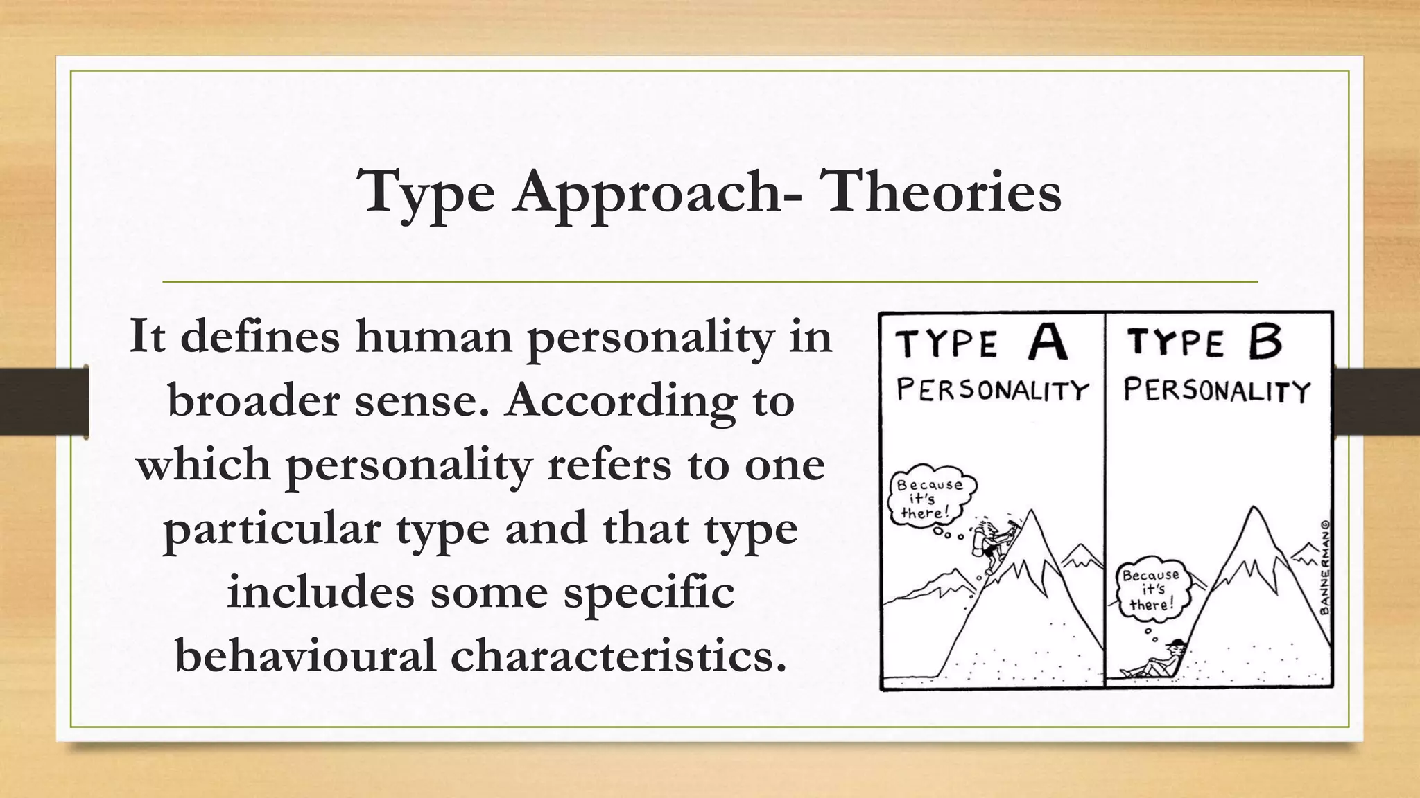 Personality, type and trait theory | PPTX