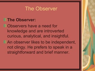 Personality Types | PPT