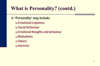 Personality Types | PDF