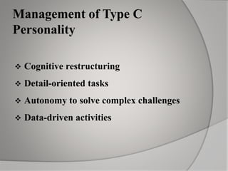 Type A, B & C Personalities | PPTX