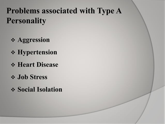 Type A, B & C Personalities | PPTX | Heart and Cardiovascular Diseases ...