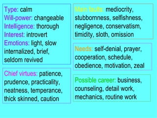 Personality types temperament types | PPT