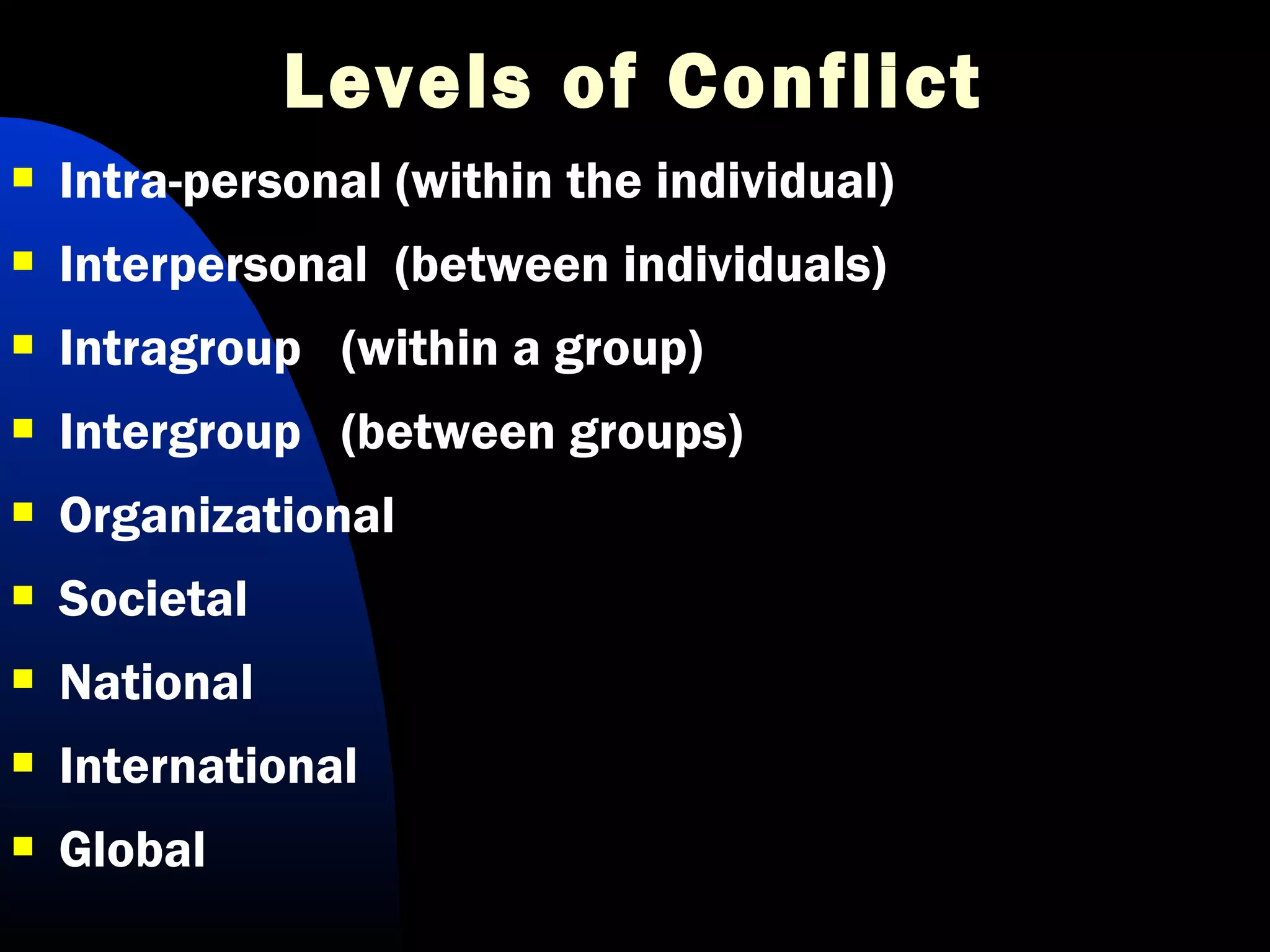 Personality types and styles of conflict management | PPT