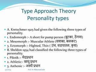 Personality Types & different types of Assessment | PPTX
