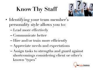 Understanding Personality Types For Productivity | PDF