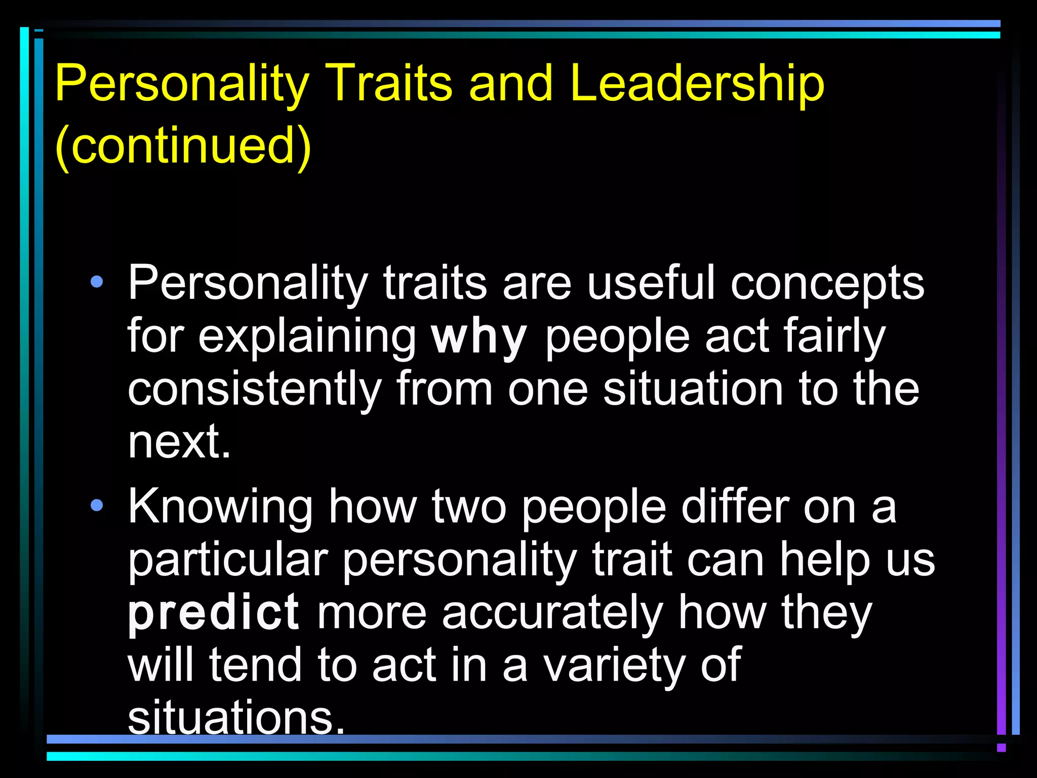 Personality, values, and attitudes | PPT