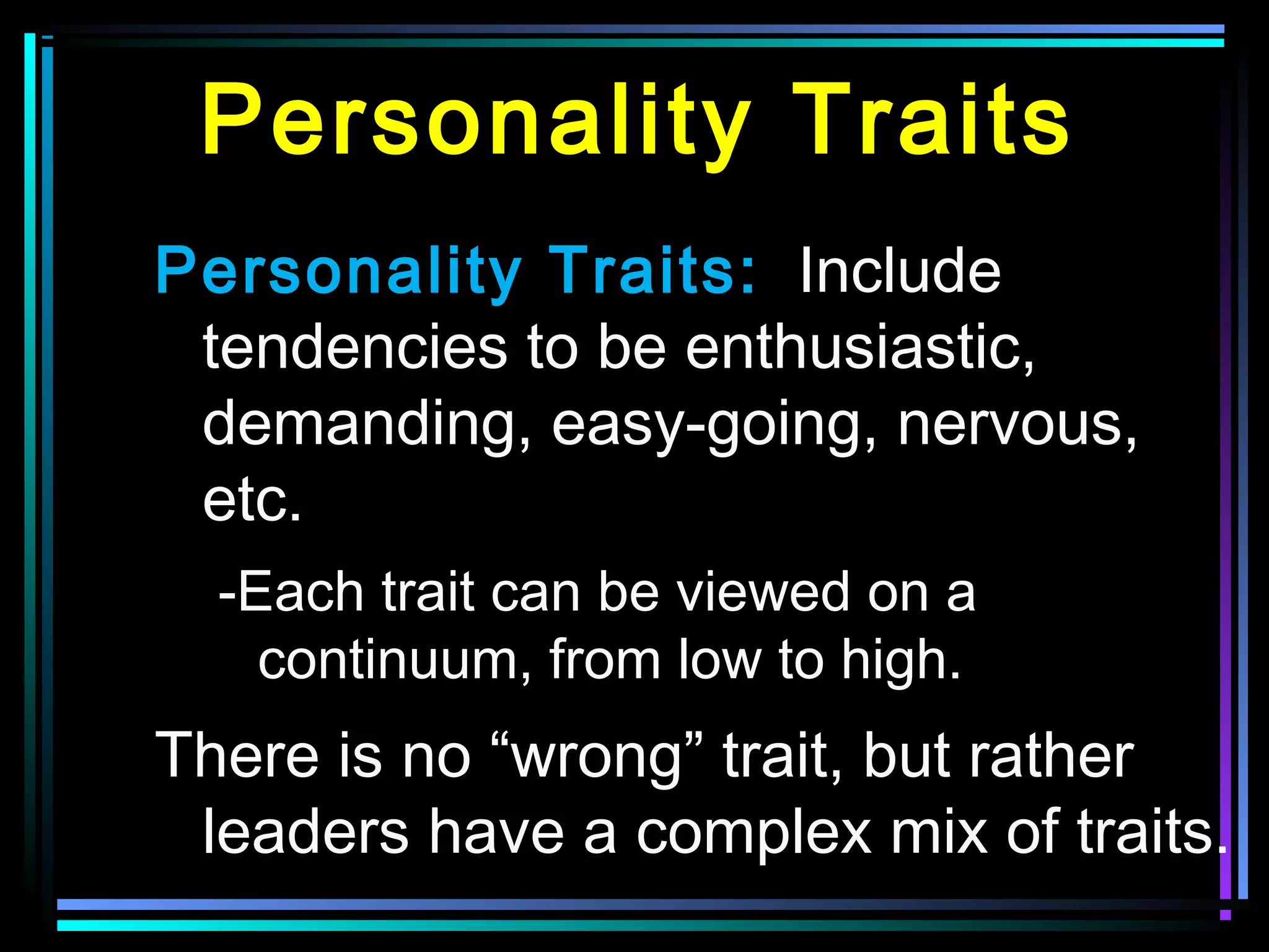Personality, values, and attitudes | PPT
