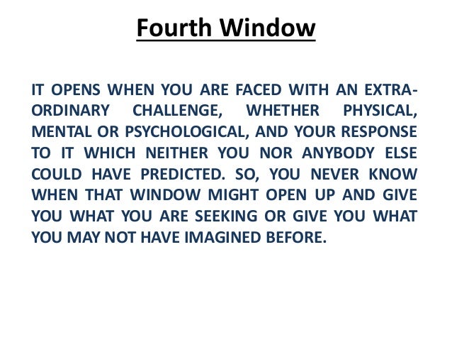 Personality Windows