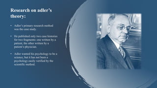 Alfred Adler Individual Psychology | PPTX