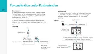 Personalization in e-commerce components & conceptuals by parkavi_vasan ...