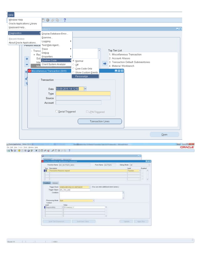 Personalization how to restrict transaction type list of values | DOCX