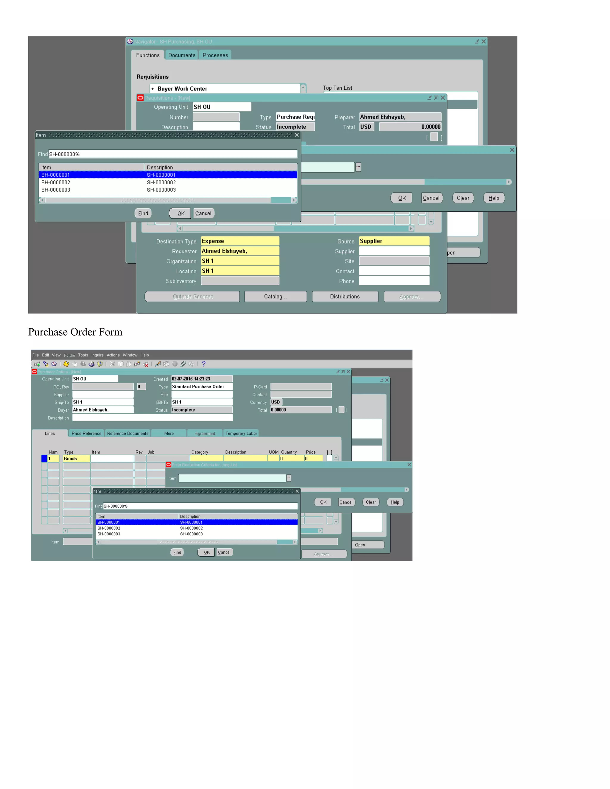 Oracle ERP Personalization for control master items list | DOC | Technology & Computing