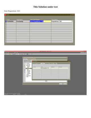 Oracle ERP Personalization for control master items list | DOC | Technology & Computing