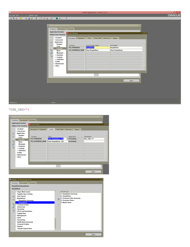 Oracle ERP Personalization for control master items list | DOC | Technology & Computing