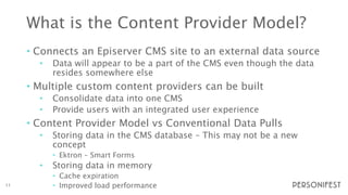 Personalization, Targeting & the Content Provider Model | PPT