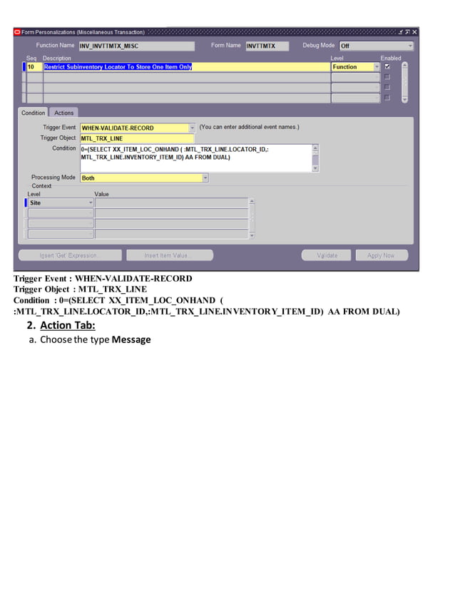 Personalization Who I Can Restrict Subinventory Locator To Store One