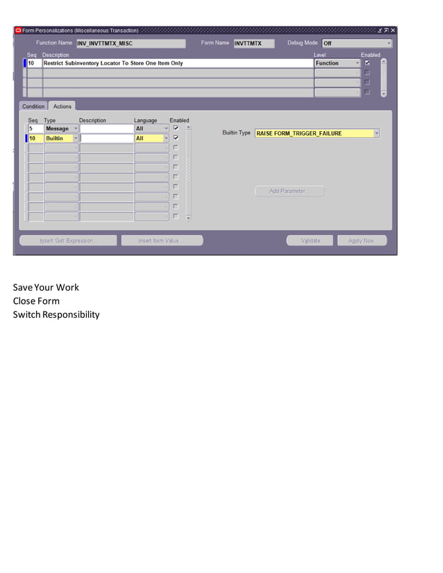 Personalization Who I Can Restrict Subinventory Locator To Store One