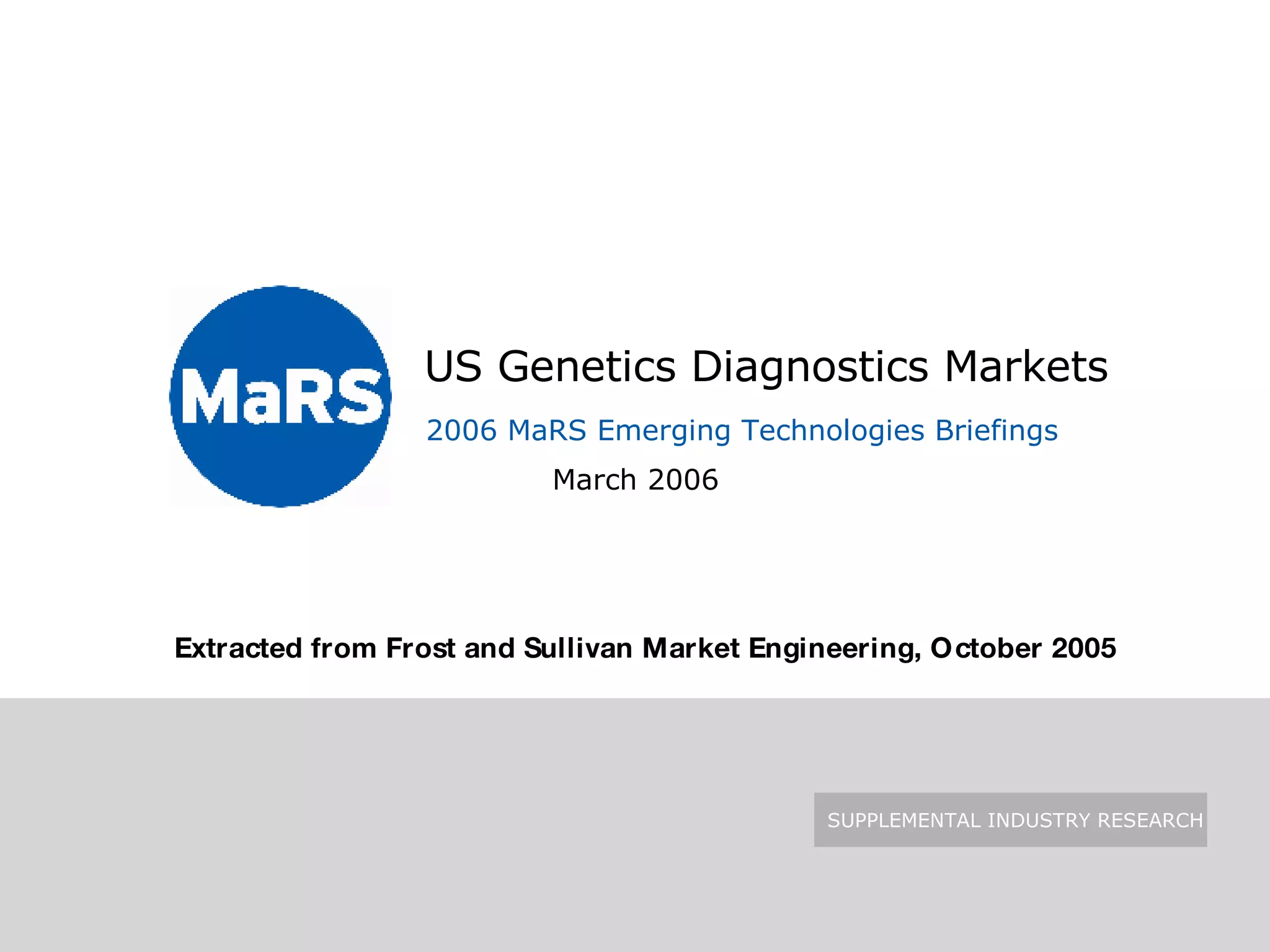 Personalized Medicine Genetic Diagnostics Technologies Ppt