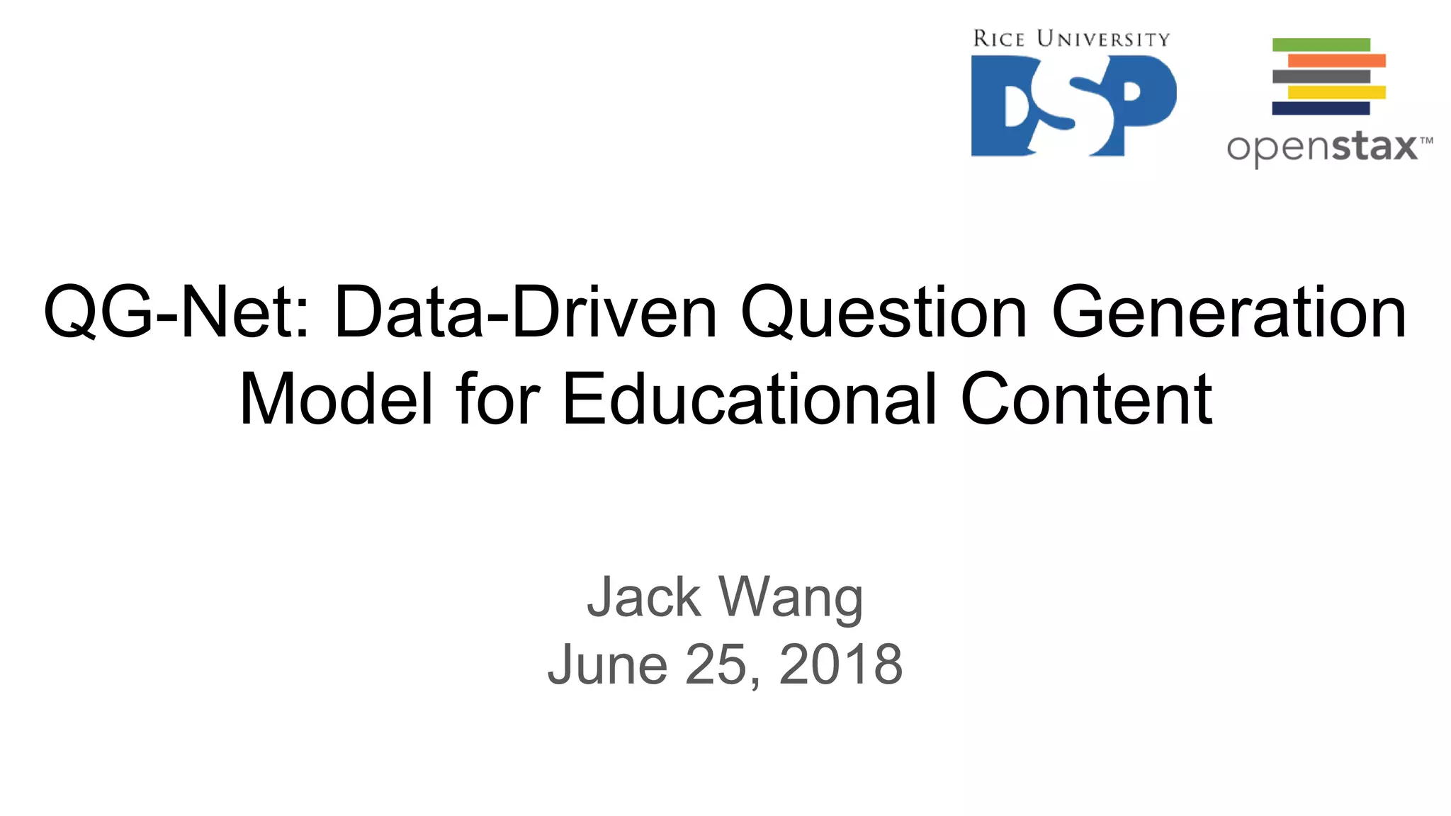 A Data-Driven Question Generation Model for Educational Content - by ...