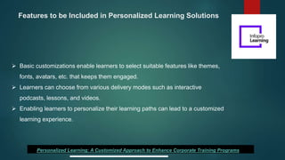 Personalized Learning Improves Corporate Training Programs | PPT