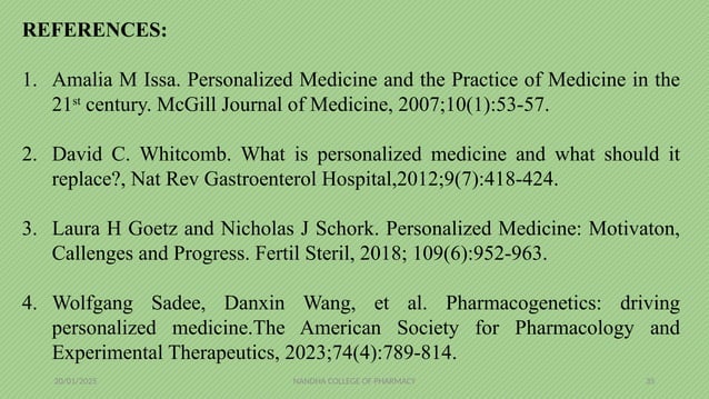 PERSONALISED MEDICINE M.PHARMACY NOTES.pptx