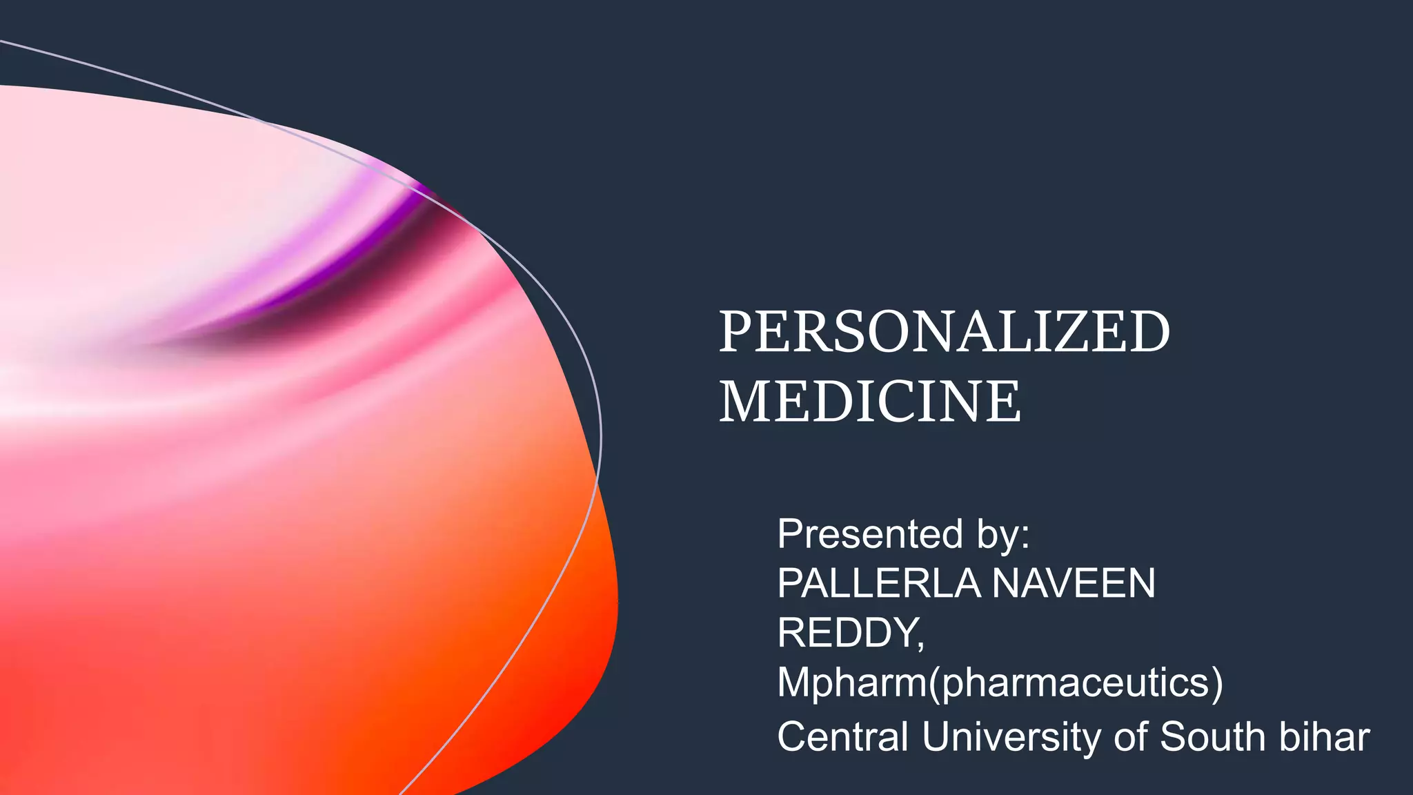 Personalized medicine, Pharmacogenomics, customized drug delivery ...