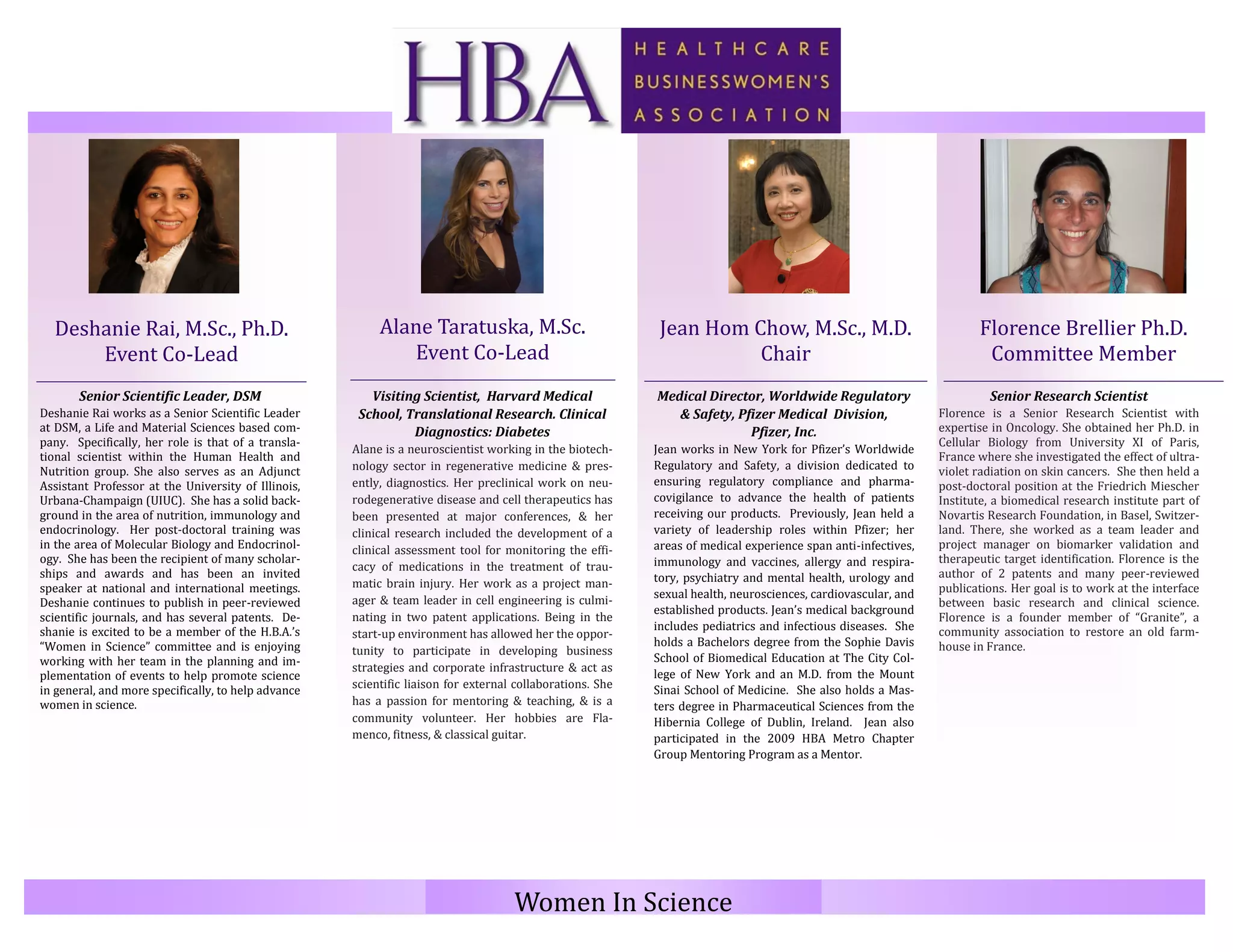 HBA Metro, Women in Science: Personalized Medicine Seminar at BMS | PDF