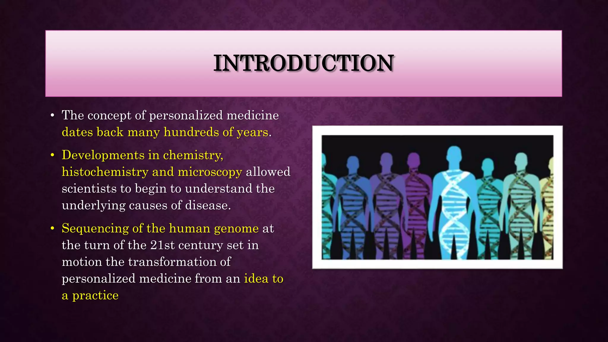 Personalized medicine ppt | PPTX