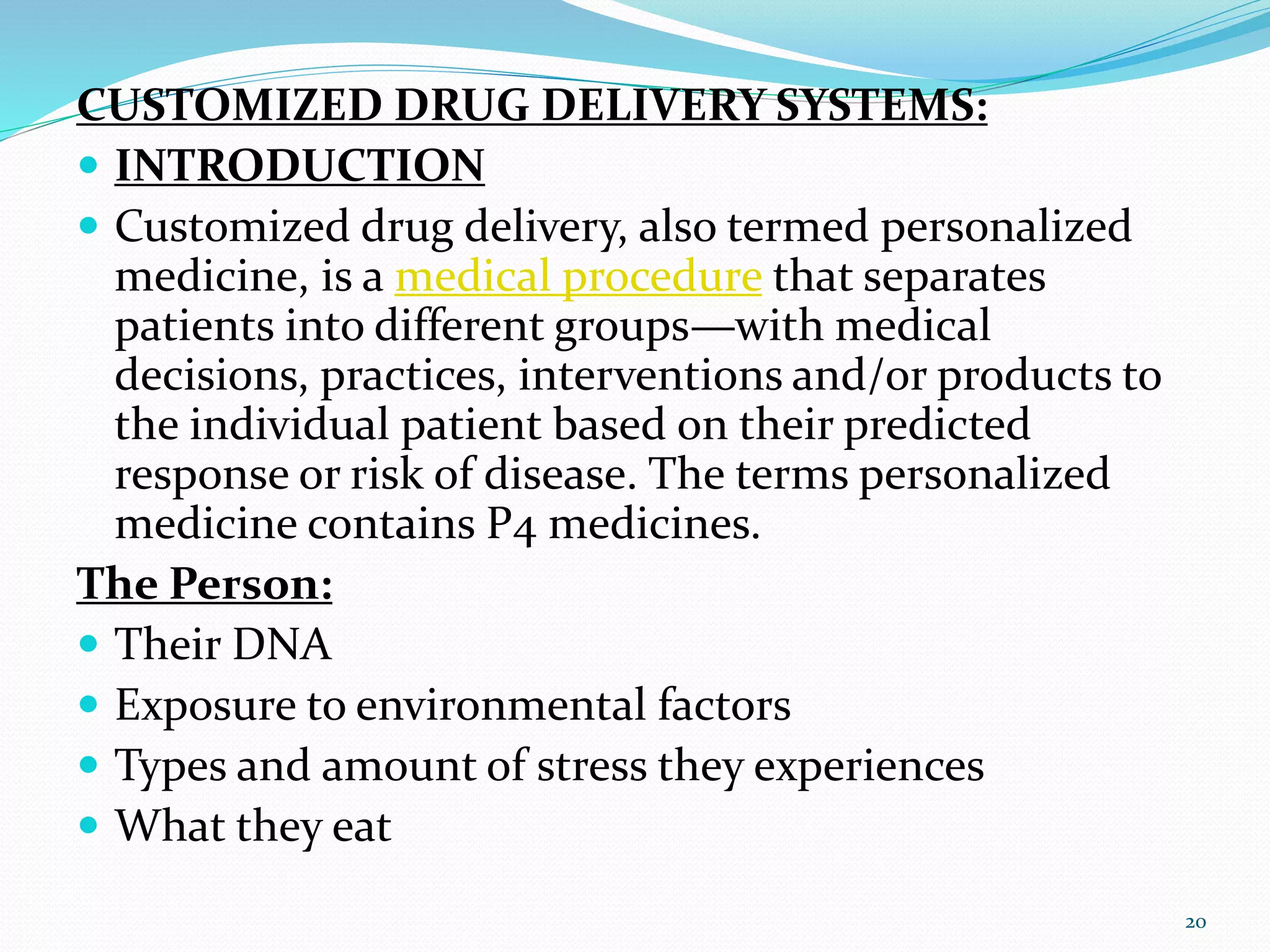 Personalized medicines | PPTX