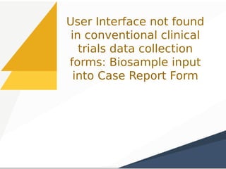 Personalized medicine tools for clinical trials - Kuchinke | PPT