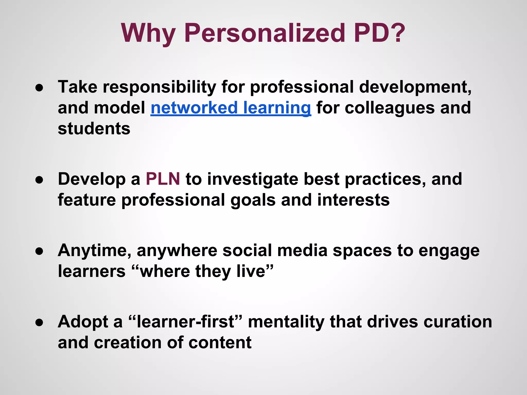 Personalized Professional Development | PDF | Technology & Computing