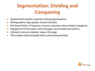 Personalized Perks: Segmenting Loyalty for Tailored Experiences | PPTX ...