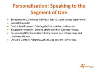 Personalized Perks: Segmenting Loyalty for Tailored Experiences | PPT