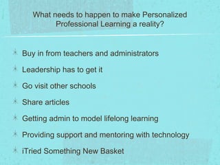 Personalized Professional Learning | PPT