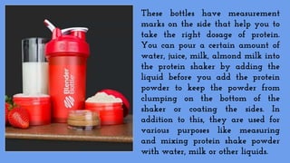Personalized Shaker Bottles for Protein Shakers and Other Liquids | PPTX