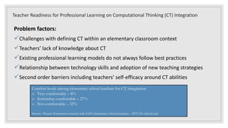 Personalizing Elementary Teacher Professional Learning on CT ...