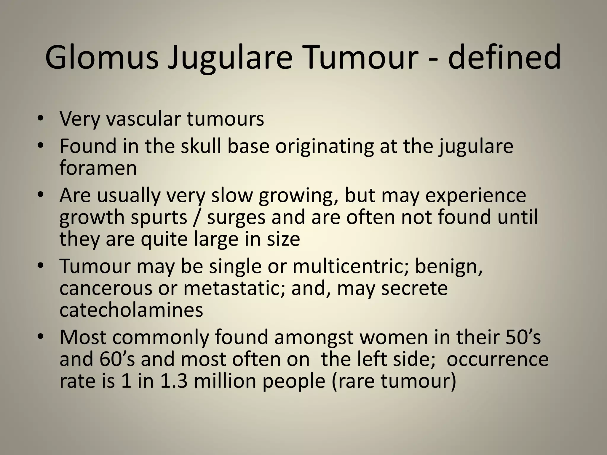 Personal journey with a glomus jugulare tumour2 | PPT