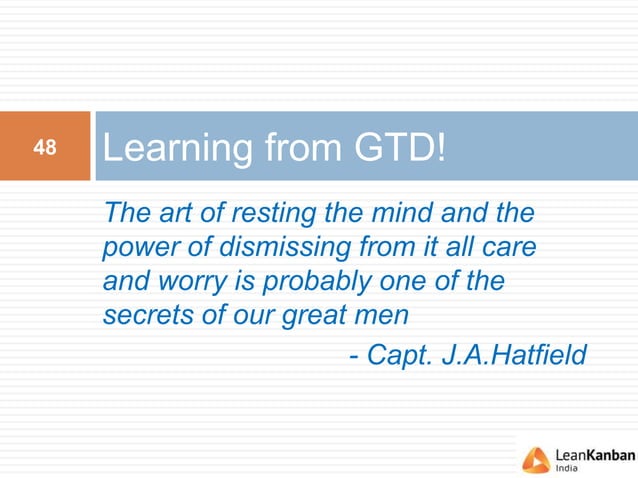 Personal kanban + GTD | PPT