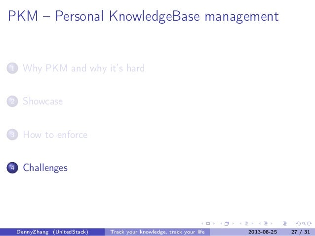 Personal knowledge base management