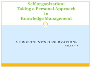Personal Knowledge Management | PPTX