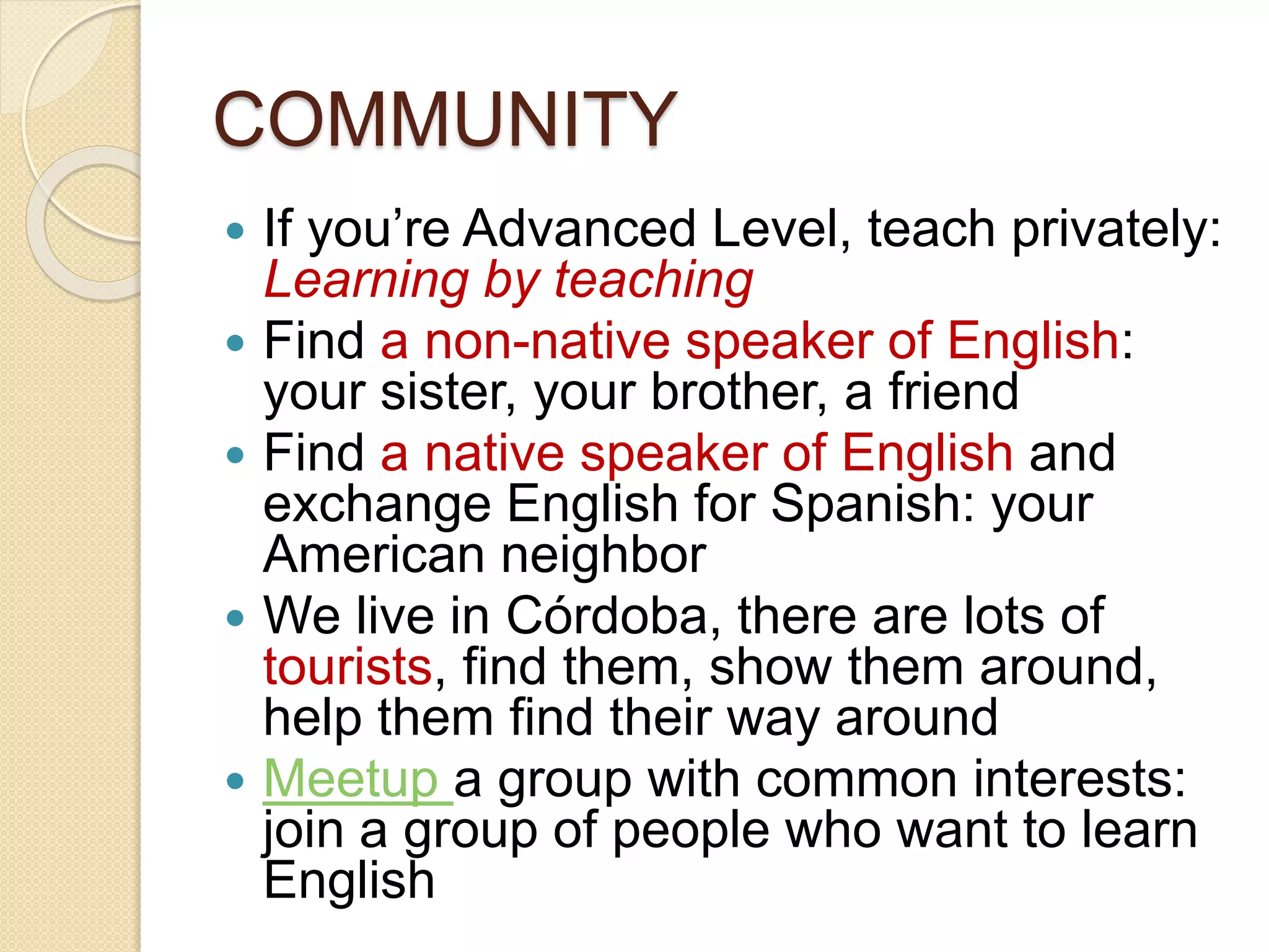 Personal language learning environment (PLLE) | PPTX