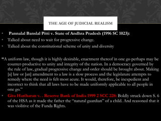 Personal laws v. indian consti | PPT