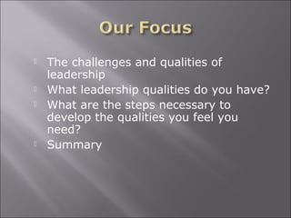Personal leadership development | PPT