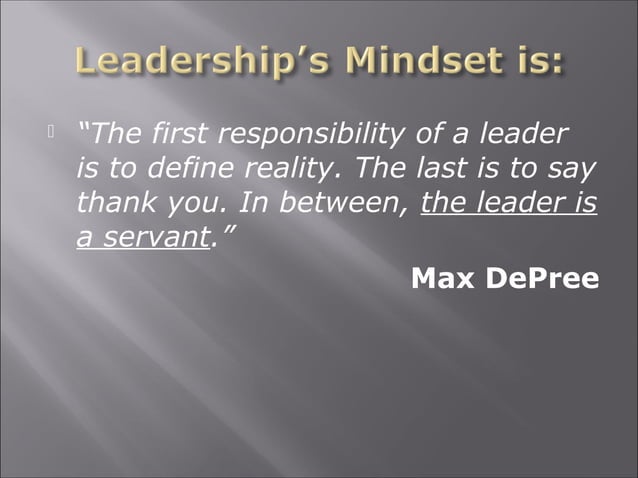 Personal leadership development | PPT