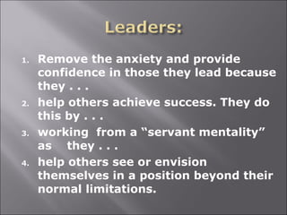 Personal leadership development | PPT