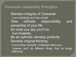 Personal Leadership | PPTX