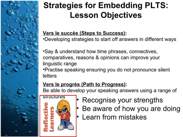 Personal learning and thinking skills in the mfl classroom new | PPT