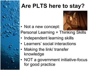 Personal learning and thinking skills in the mfl classroom new | PPT