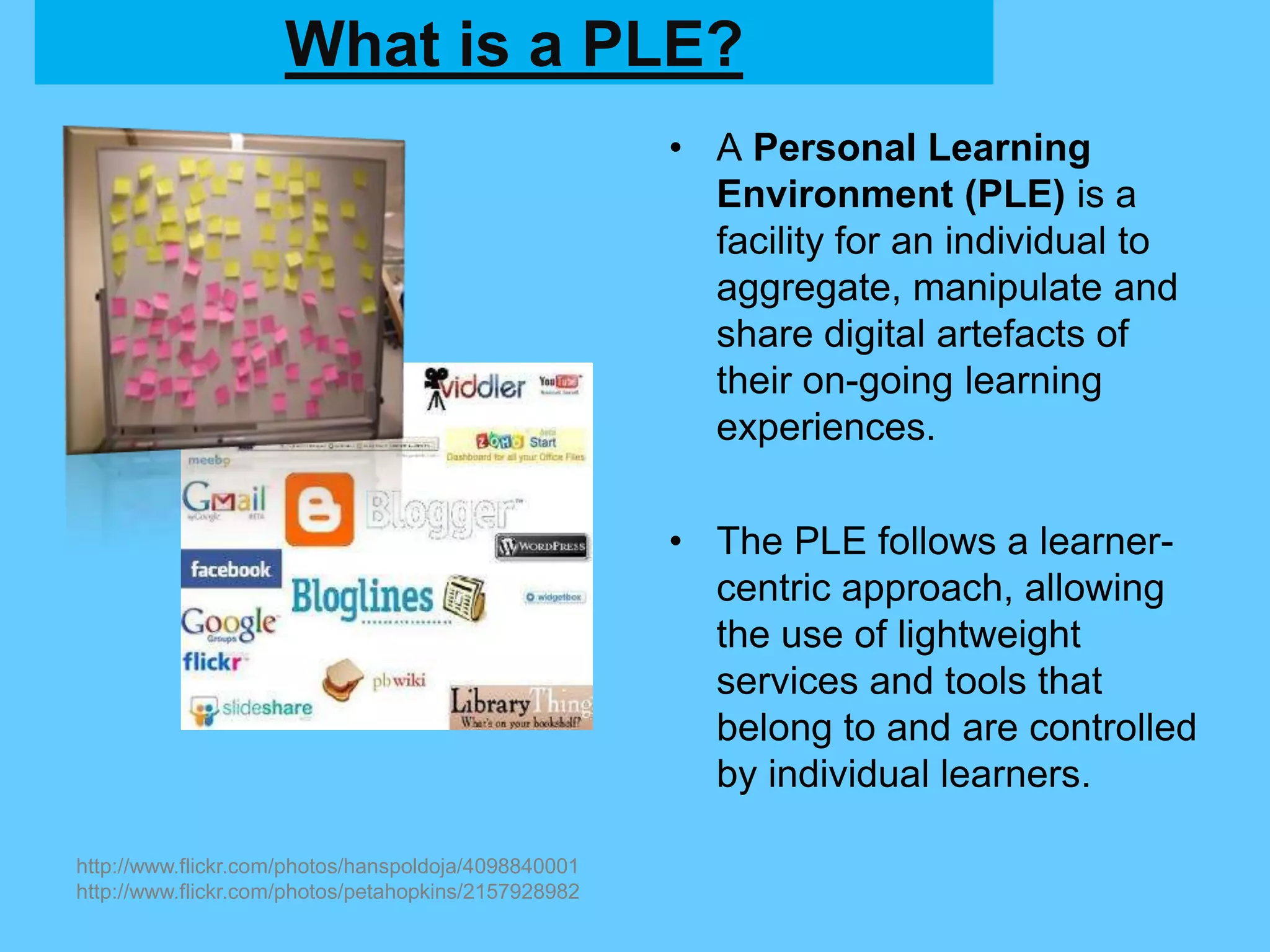 Personal learning environments brenton dass 201225820 | PPTX