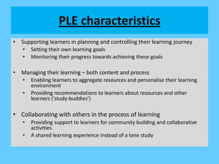 Personal learning environments brenton dass 201225820 | PPT